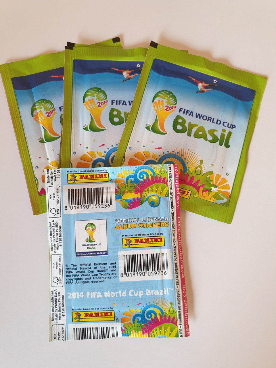 Panini pochette verte Brazil 2014