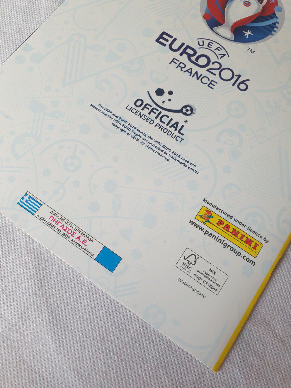 Panini Album vide Road Euro 2016 version Grèce - Stickercollection
