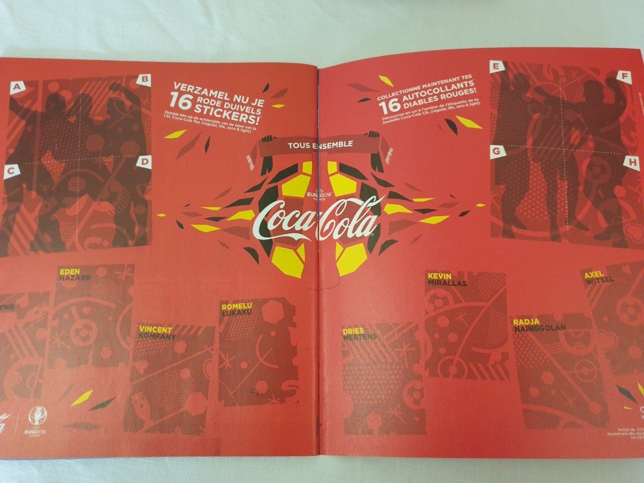 Panini Album vide Euro 2016 version Belge - Stickercollection