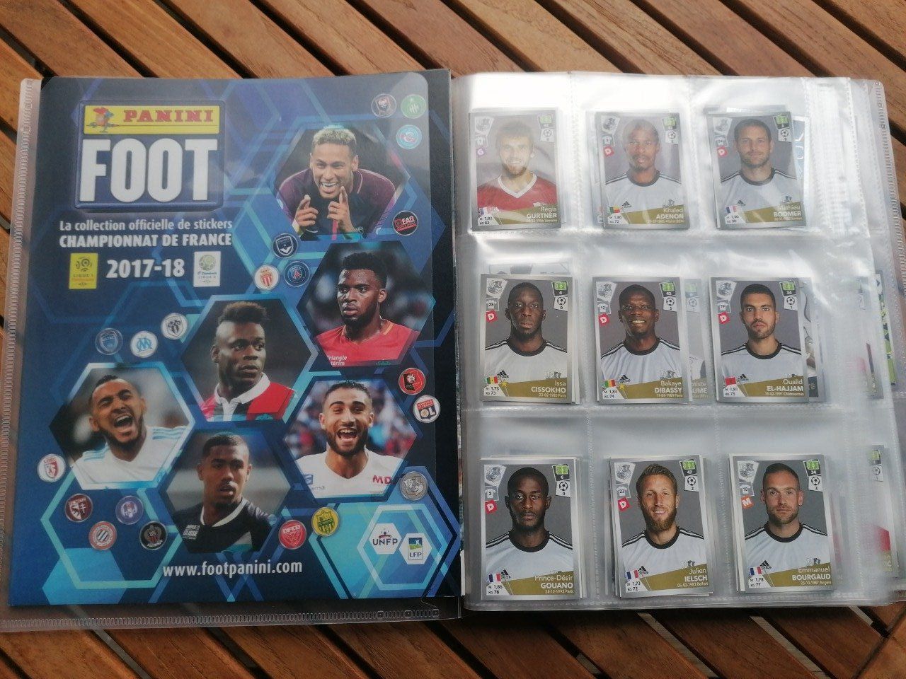 Panini Foot 2017-2018 set complet championnat de France