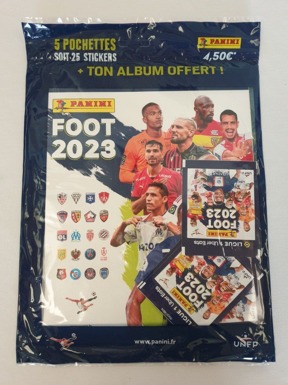 Panini Foot 2023 Starter Pak championnat de France stickercollection.club